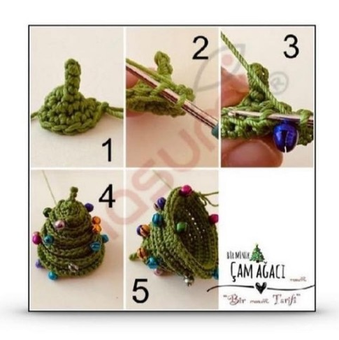 FREE A TINY PINE TREE CROCHET PATTERN