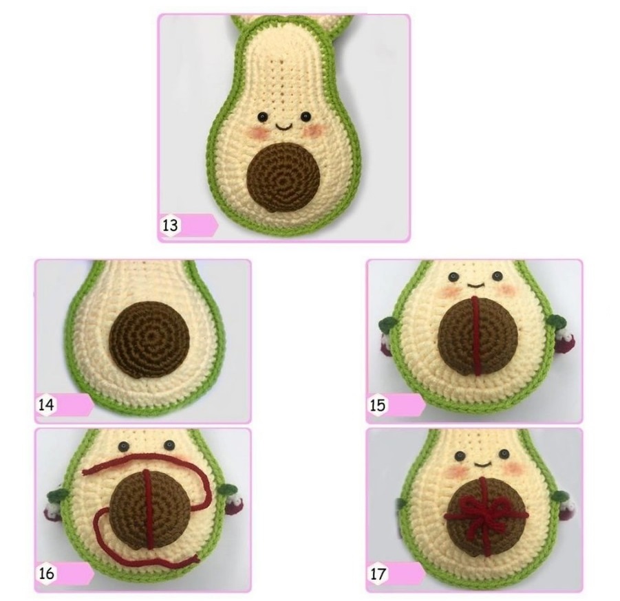 Christmas Avocado crochet pattern - 1000+ Free Crochet Patterns