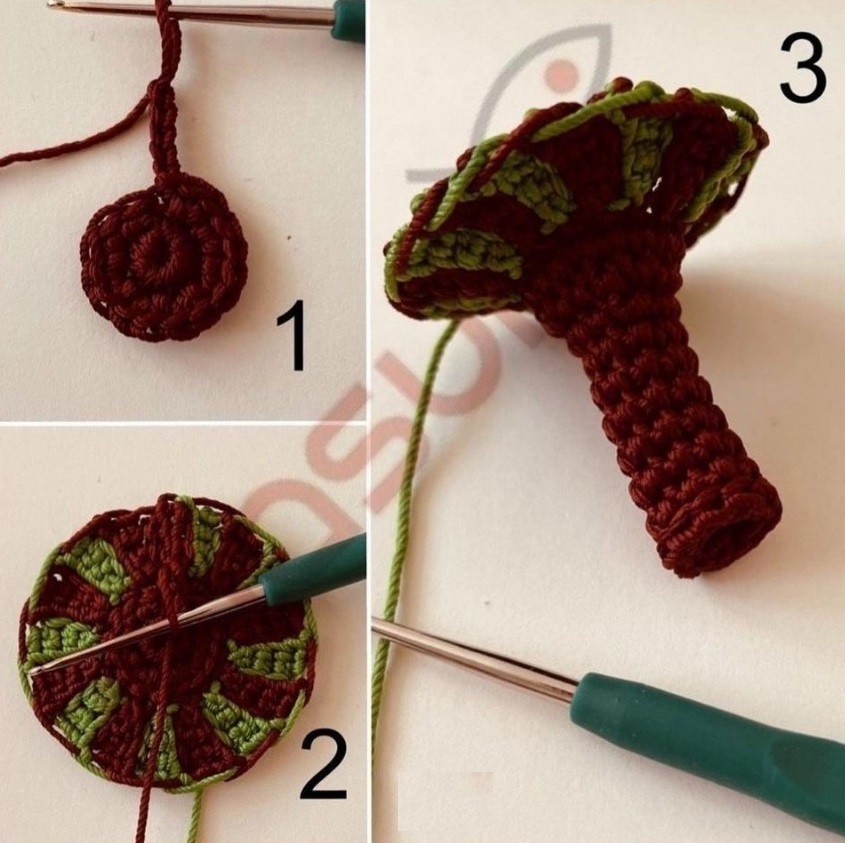 FREE A TINY PINE TREE CROCHET PATTERN