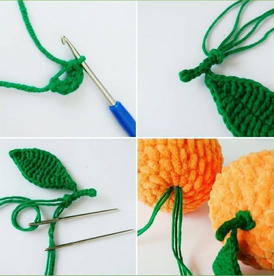 ORANGE CROCHET PATTERN - +1000 Free crochet pattern