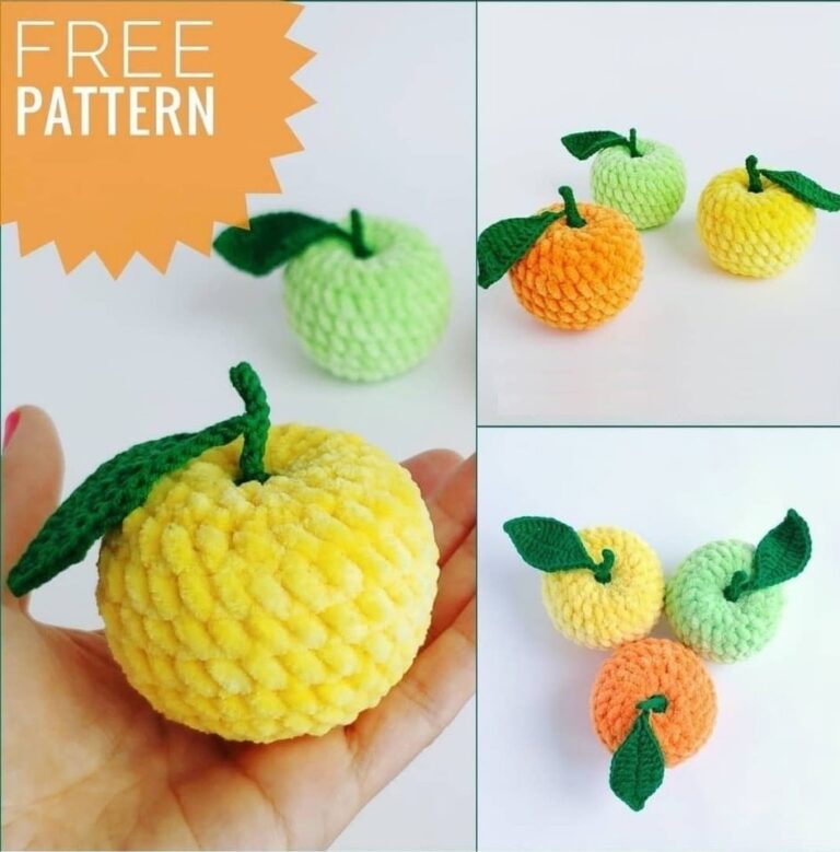 ORANGE CROCHET PATTERN - +1000 Free crochet pattern