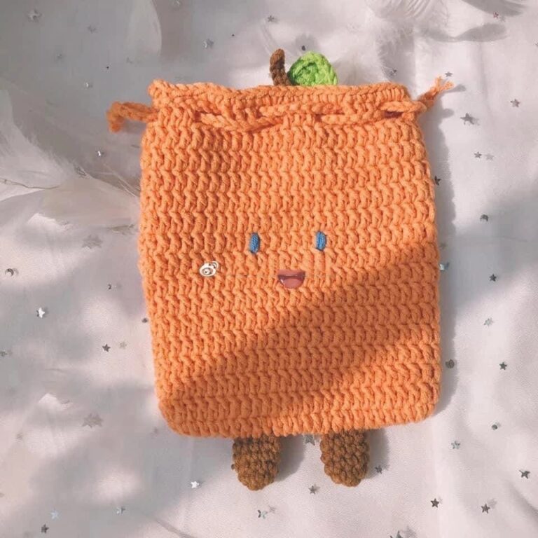Orange bag crochet pattern for baby - 1000+ Free Crochet Patterns