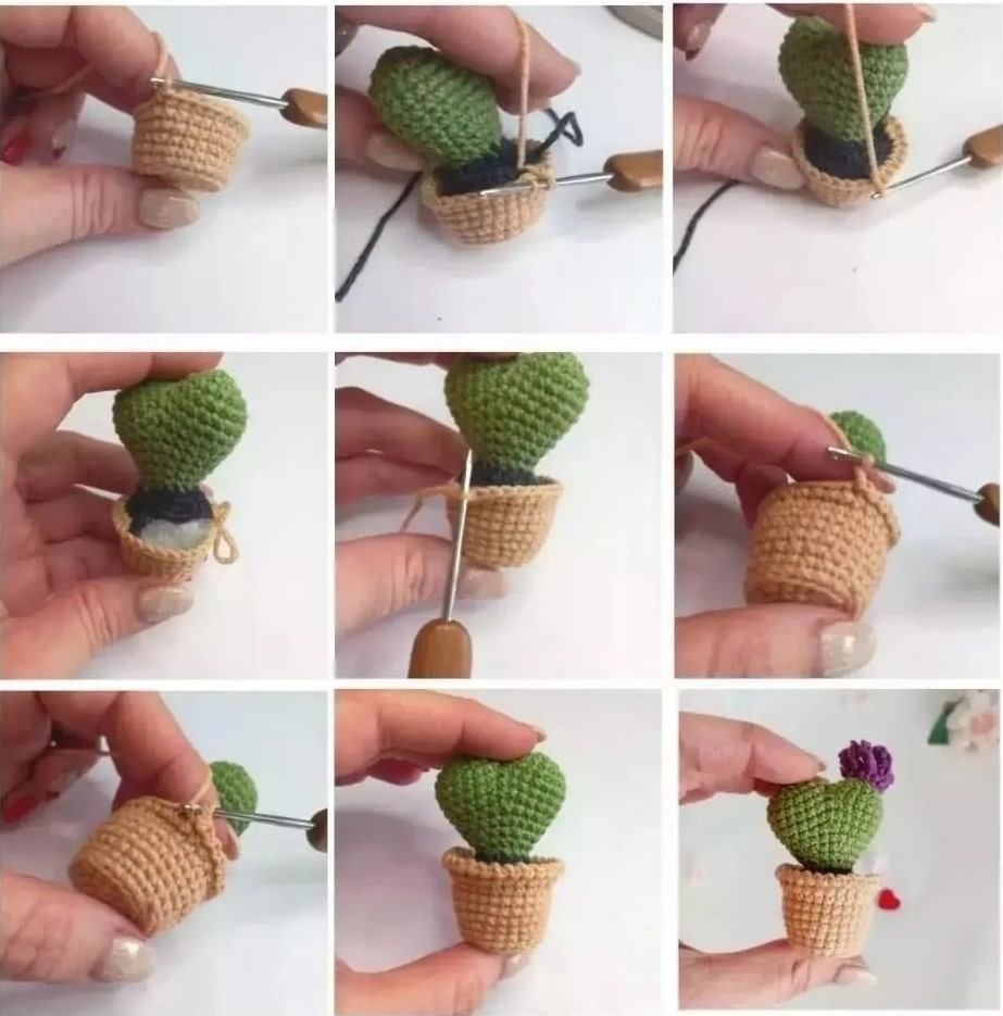 Cactus pot crochet pattern - 1000+ Free Crochet Patterns