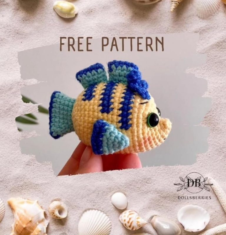 Free small Fish crochet pattern - 1000+ Free crochet pattern